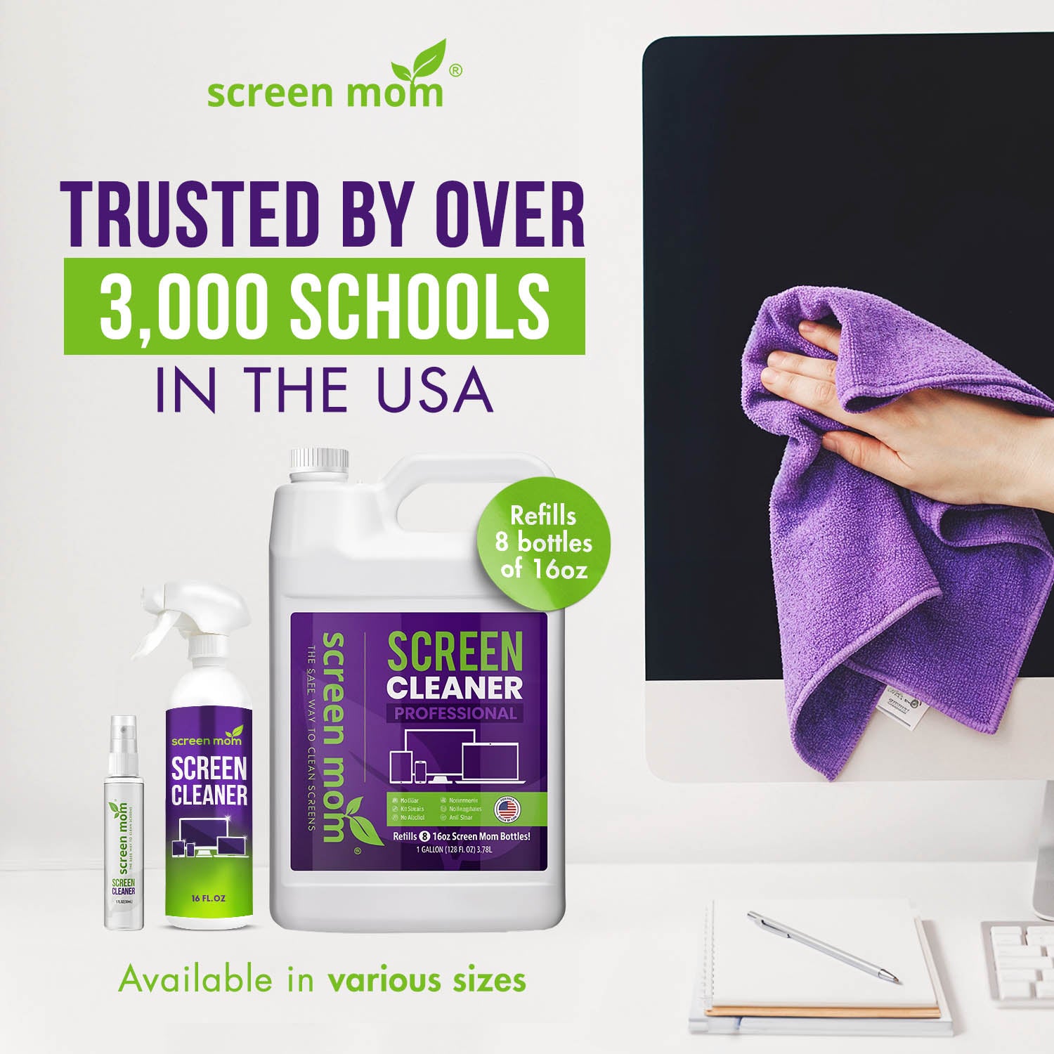 Screen Mom 16oz Screen Cleaner Kit